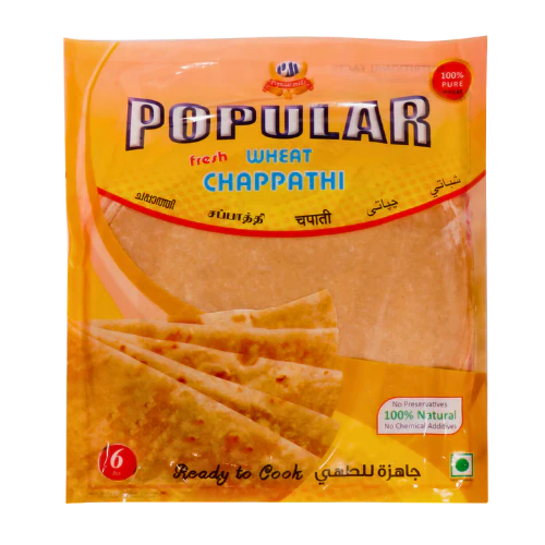 FRESH CHAPATI (HALF COOKED) 500G- POPULAR - Harvest2Home